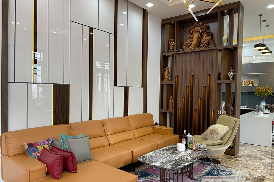 Mẫu thi công nội thất phòng khách 01 - Ehome Interior Désign