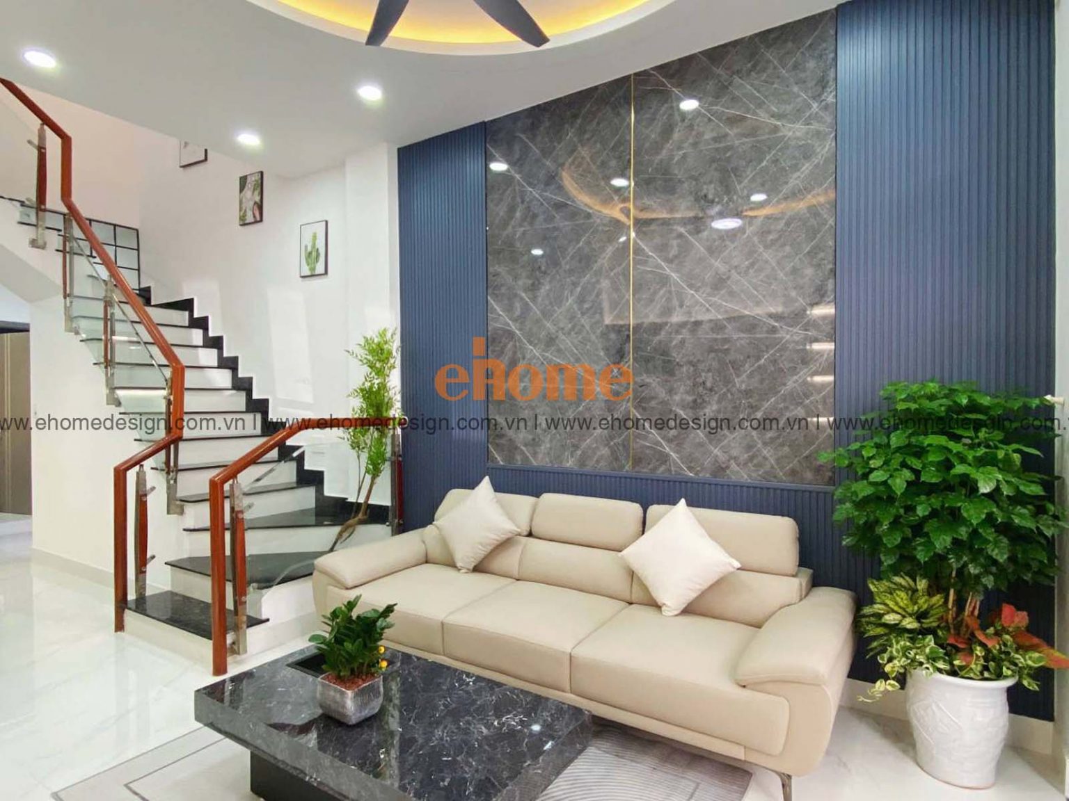 Thi công nội thất anh Danh Xã Krông Năng - Ehome Interior Désign